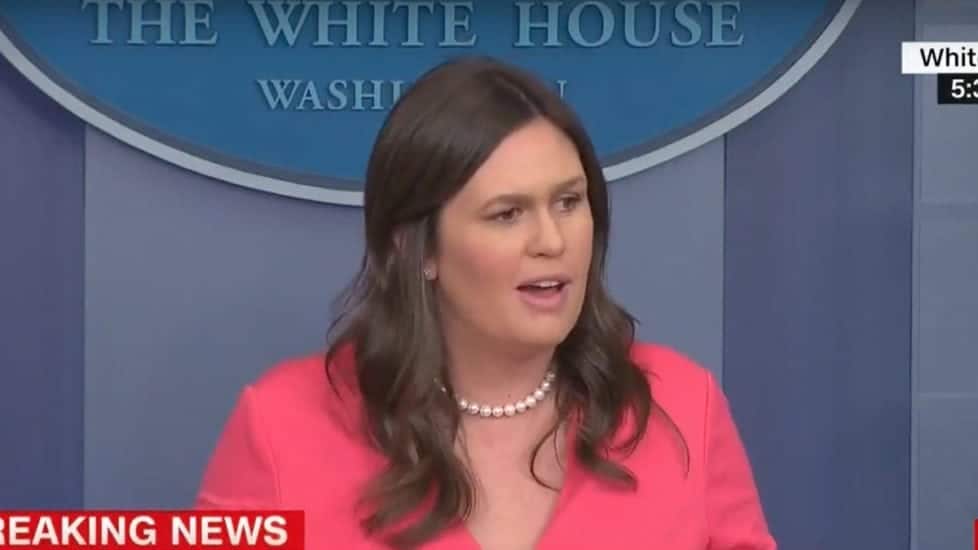 SARAH SMACKDOWN: Huckabee Sanders RIPS CNN Reporter Over ‘FALSE ...