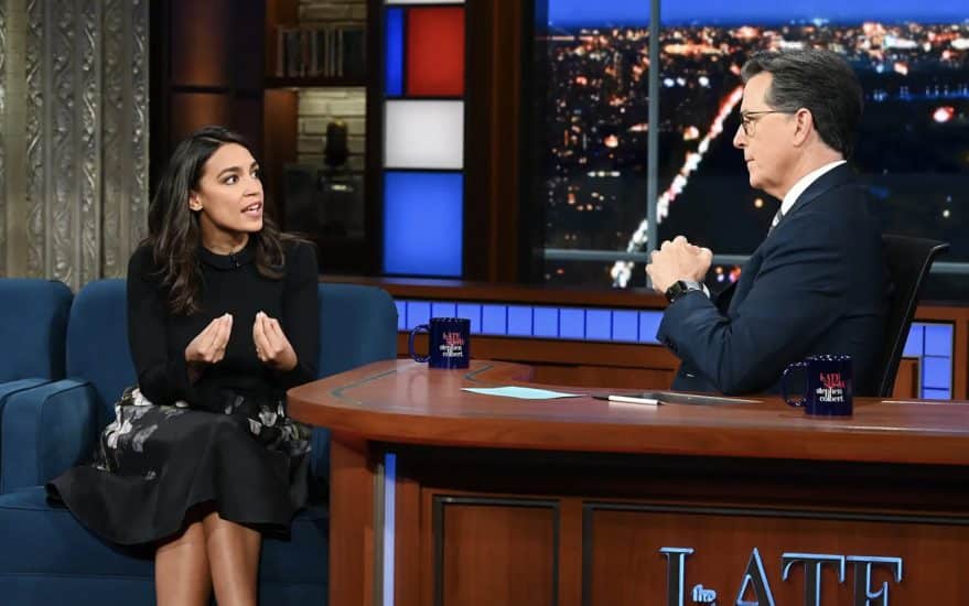 LATE NIGHT LIES: AOC Reacts to Hutchinson Testimony on Colbert ...