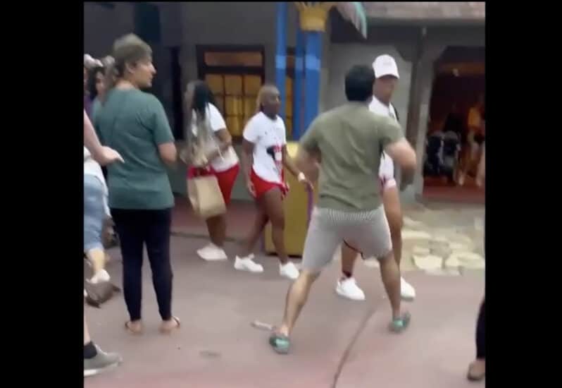 IT'S A BRAWL WORLD: Massive Fight Erupts at Disney Theme Park, One Man ...