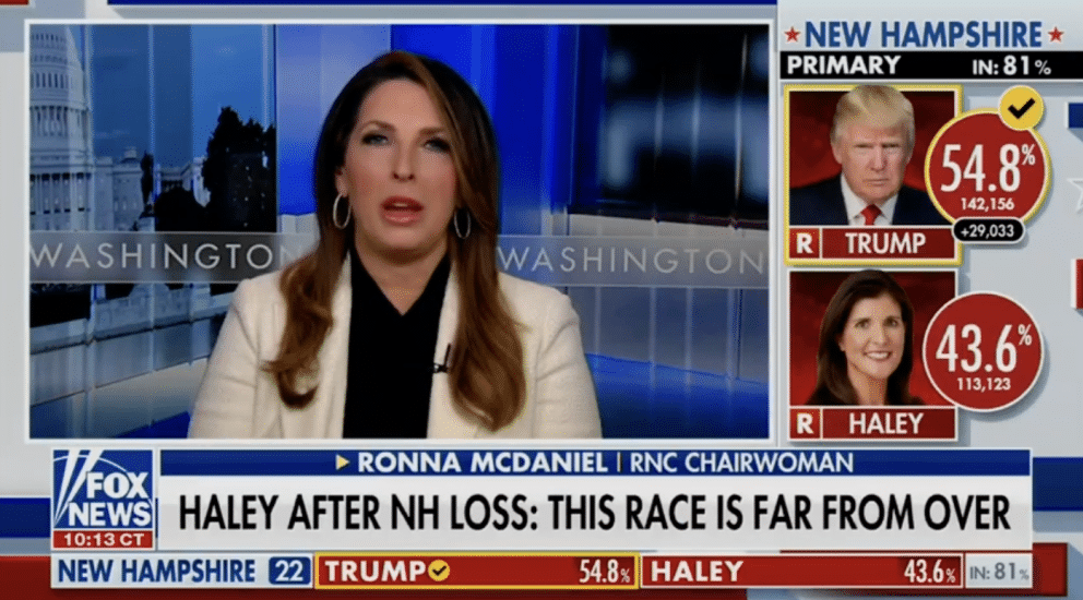 I THINK YOU SHOULD LEAVE: RNC Chair Ronna McDaniel Urges Nikki Haley to ...