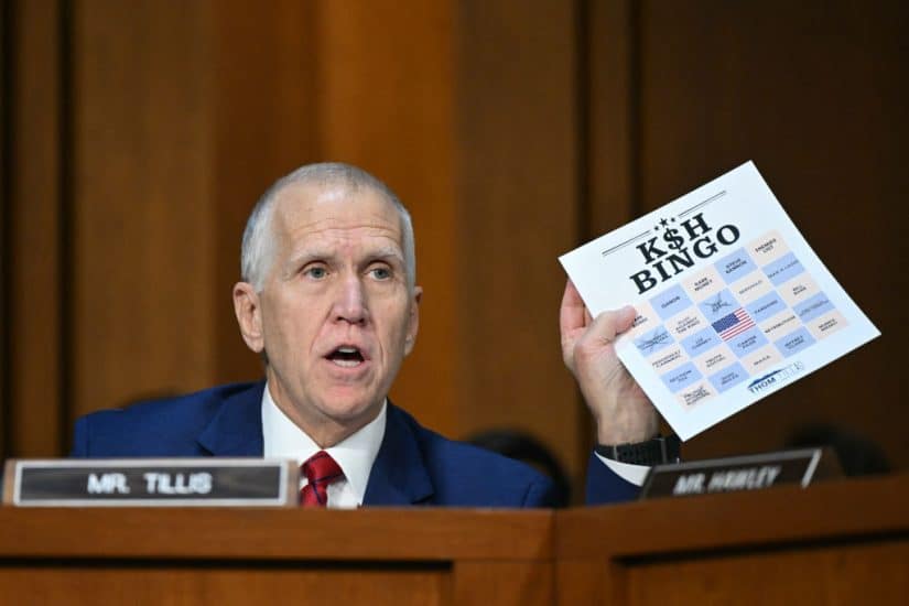 TILLIS TROLLS DEMS: Senator Brings Bingo Card to Patel Hearing to Track ...