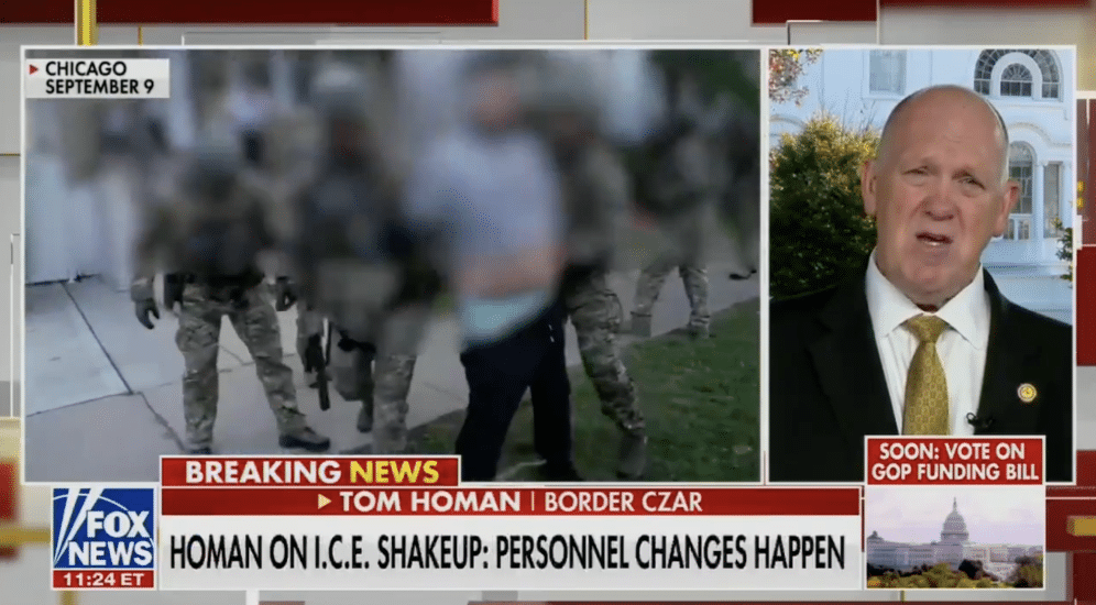 'NOT SLOWING DOWN': Homan Confirms ICE Leadership Changes Won't Disrupt ...