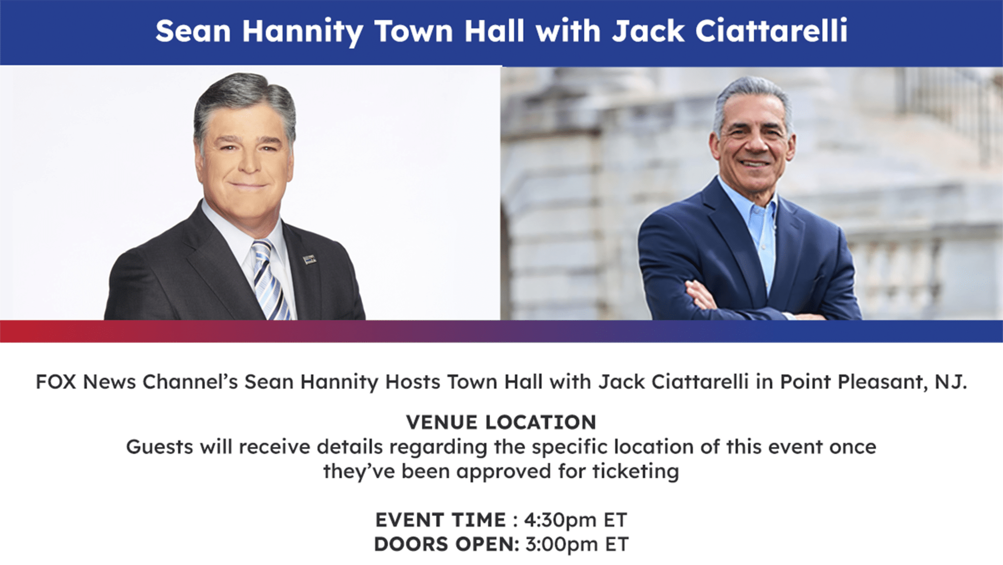 EXCLUSIVE: Sean Hannity Townhall with Jack Ciattarelli – Thurs. Oct ...